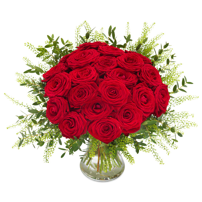 Røde roser | Romantisk buket Valentinsdag | Euroflorist