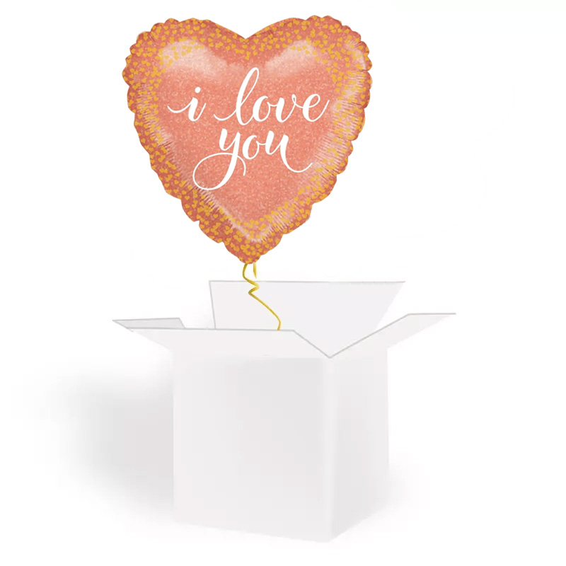 Balon "I love you" z helem| Szybka dostawa | Euroflorist