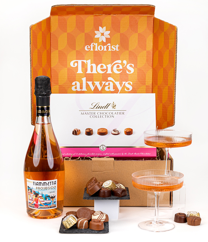 Rosé Prosecco & Chocolate Box | Eflorist.co.uk